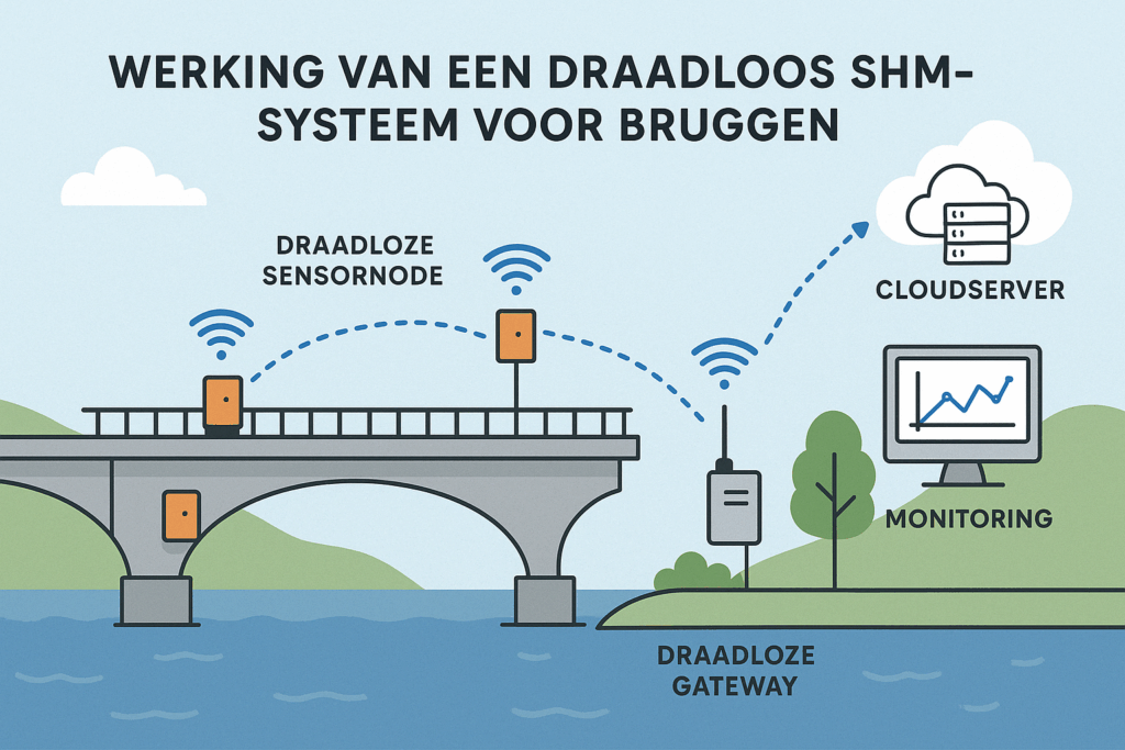 Wireless SHM system for bridges - Dexman